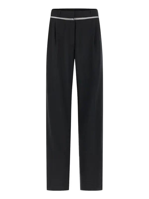 NENSI DOJAKA Anouk Virgin Wool Blend Trousers - Black