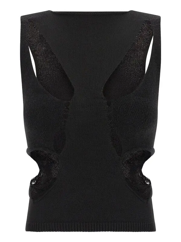 Rick Owens Tanja Wool Top - Black