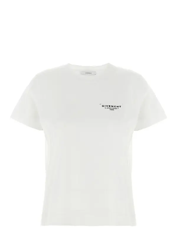 Givenchy Stamp Cotton Jersey T-shirt - White/black