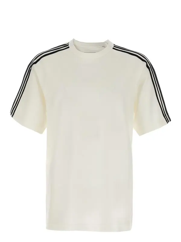 Y3 Short Sleeve Tee 3-stripes - White/black