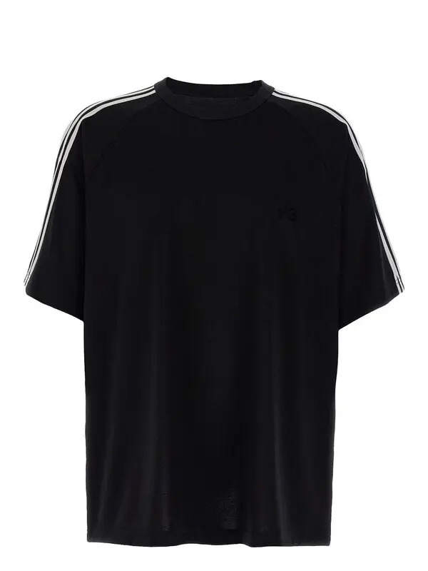 Y3 3 Strisce T-shirt - White/black