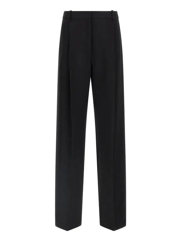 Elisabetta Franchi Fluid Cady Trousers - Black
