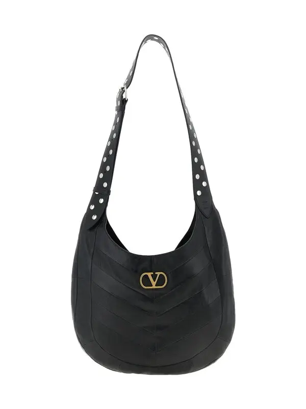 Valentino Garavani Hoboho Medium Shoulder Bag - Black
