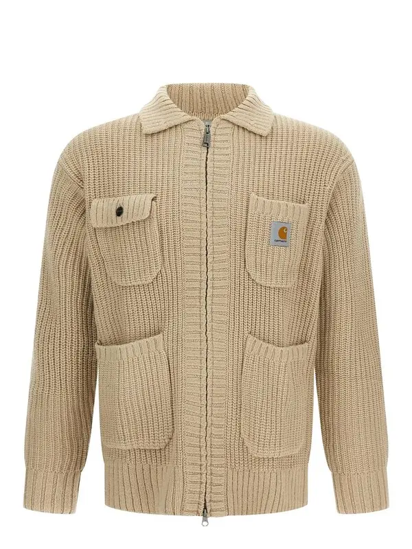 Carhartt Work In Progress Chore Cardigan - Beige