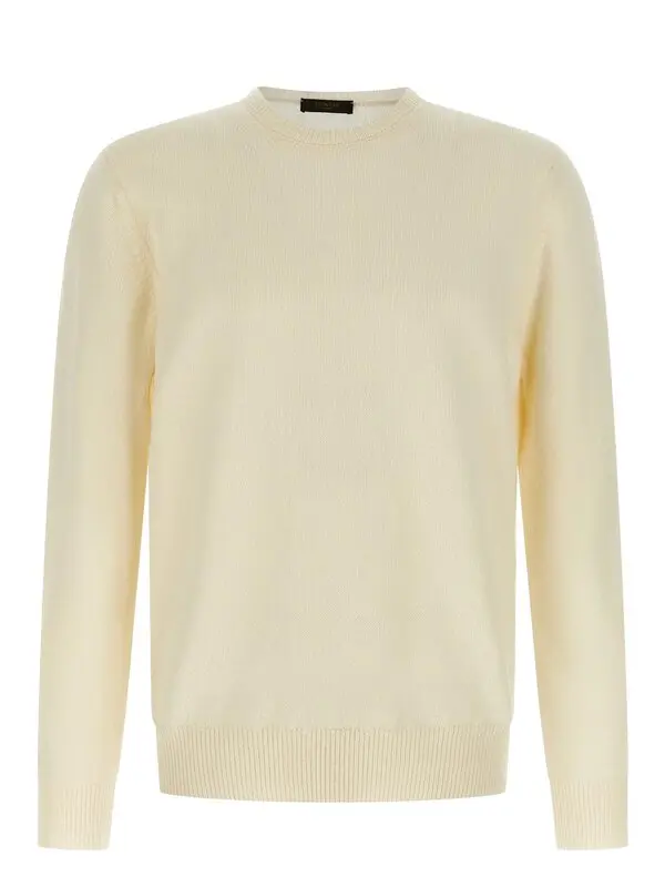 ZANONE Flexwool Crew Neck Sweater - White