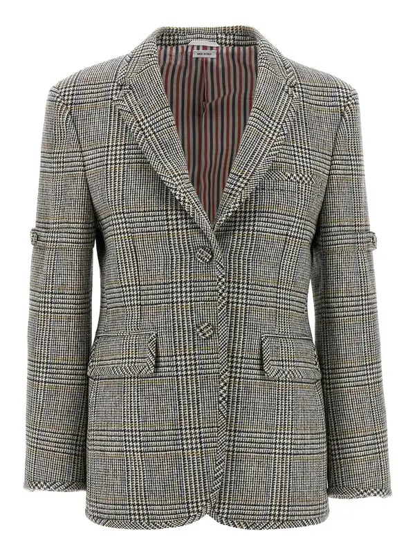 Thom Browne Prince Of Wales Wool Blazer - Multi