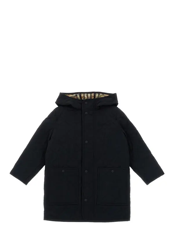 Burberry Harrison Quilted Nylon Coat - Black