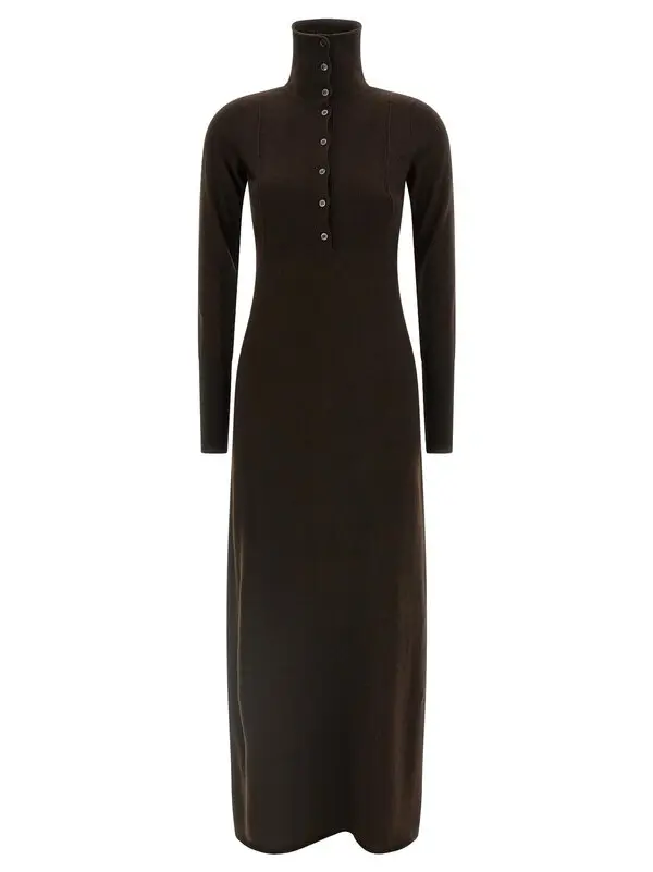 TOM FORD Cashmere High Neck Dress - Brown