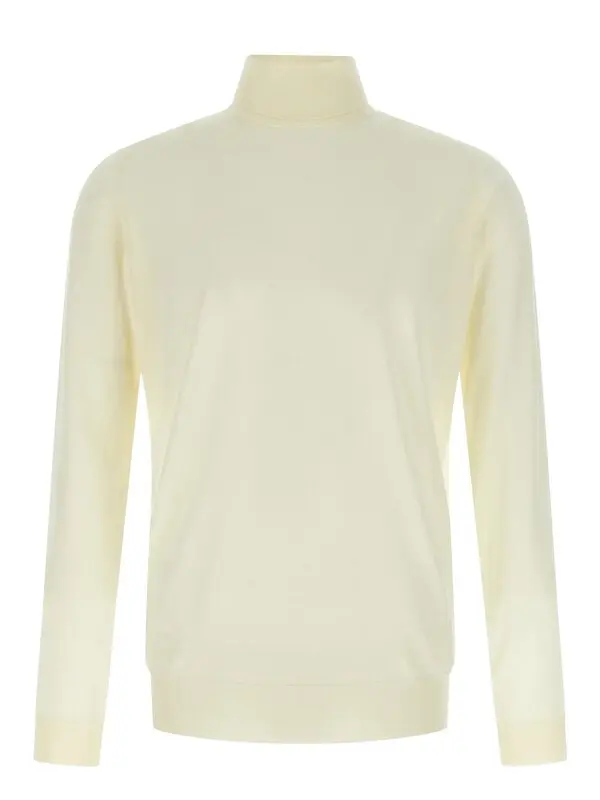 John Smedley Richards Merino Wool Turtleneck Sweater - Black