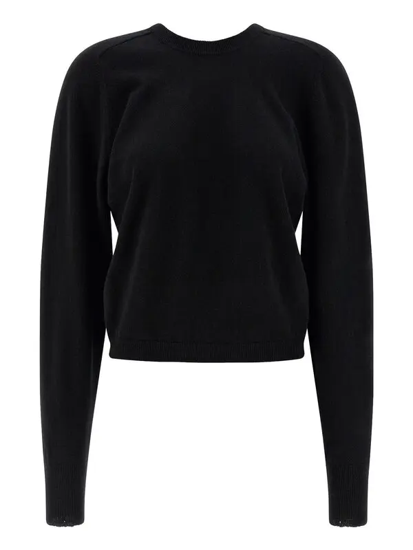 MAISON MARGIELA Four Stitches Wool Sweater - Black
