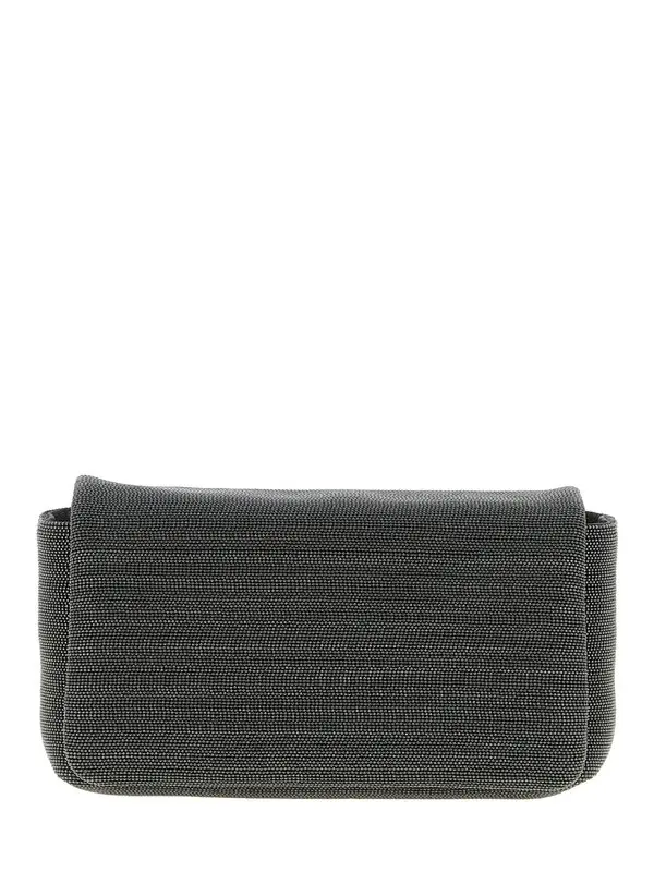 Brunello Cucinelli Precious Leather Clutch Bag - Black