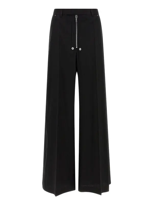 Rick Owens Tailored Wide Belas Trousers - Black