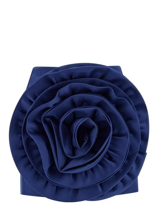 ROTATE BY BIRGER CHRISTENSEN Maxi Flower Skirt - Blue