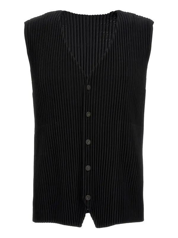 Issey Miyake Basics Vest - Black