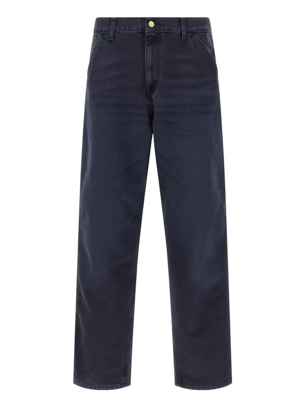 Carhartt Work In Progress Single Knee Canvas Trousers - Blue