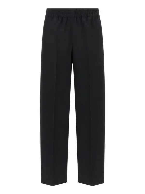 GOLDEN GOOSE Brittany Wool Gabardine Trousers - Black