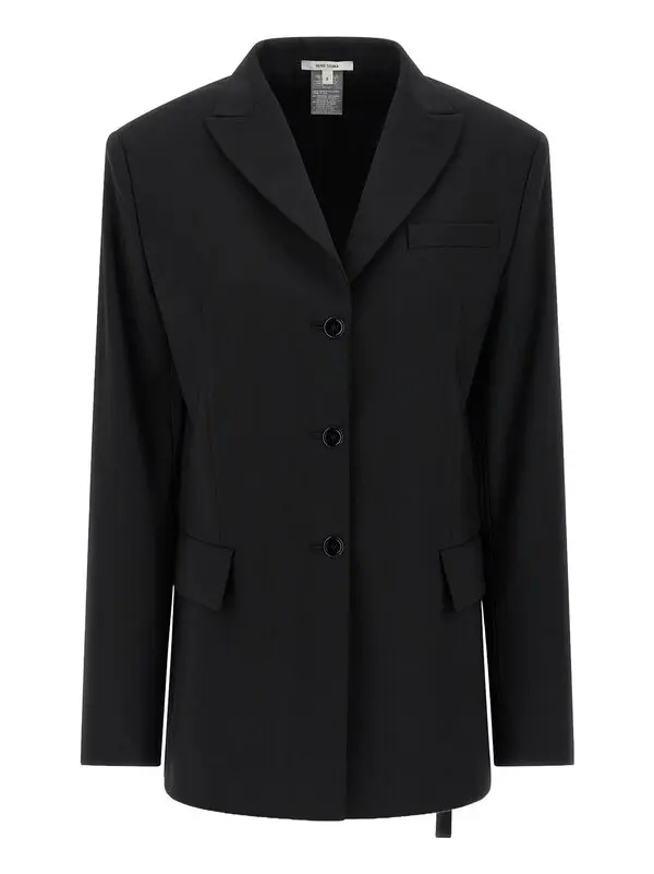 NENSI DOJAKA Belt Blazer - Black