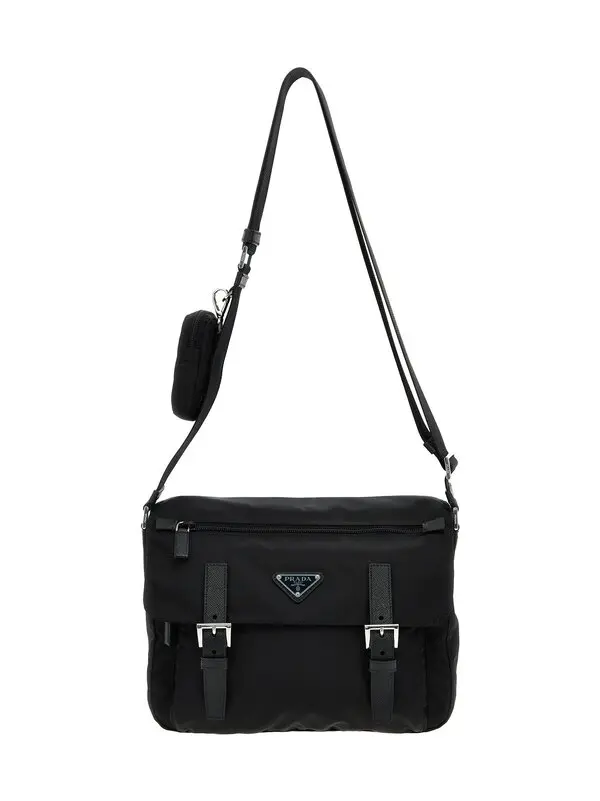 Prada Re-nylon Crossbody Bag - Black