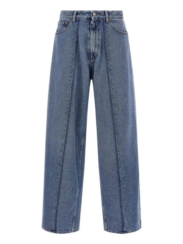MAISON MARGIELA Wide Leg Denim Jeans - Blue