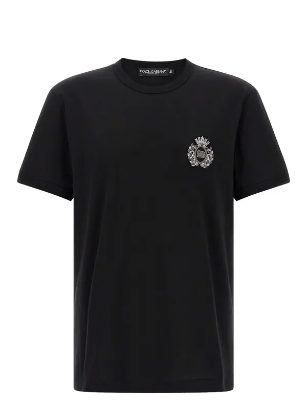 Dolce & Gabbana Heraldic Patch T-shirt - Black