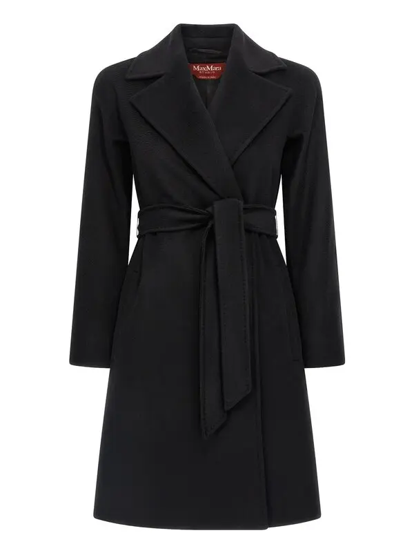 Max Mara Dravenna Wool Coat - Black