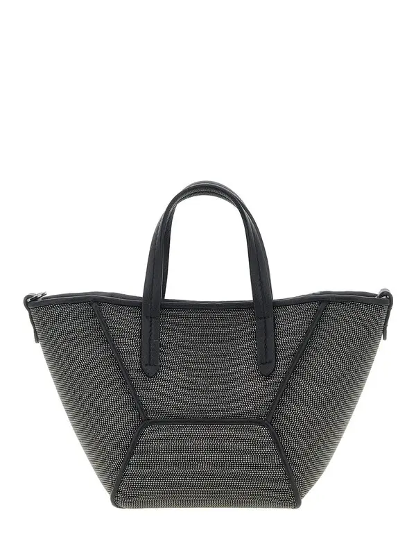 Brunello Cucinelli Bc Duo Mini Precious Handbag - Black