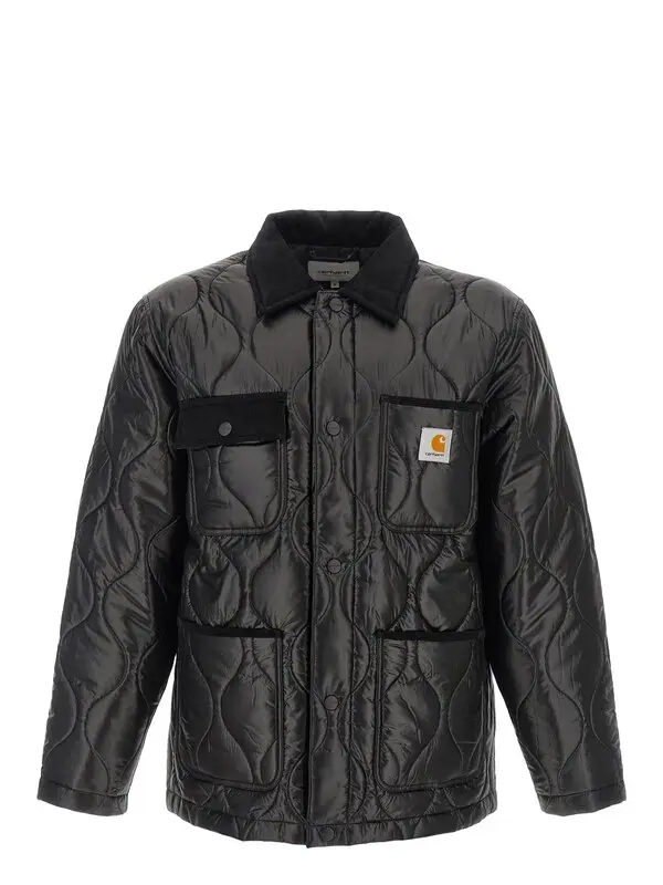 Carhartt Work In Progress Oscar Quilted Nylon Jacket - Black