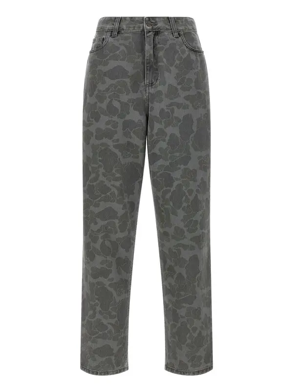 Carhartt Work In Progress Duck Orell Heavy Cotton Denim Jeans - Gray