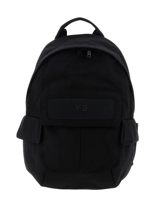 Y3 Logo Pocket Backpack - Black