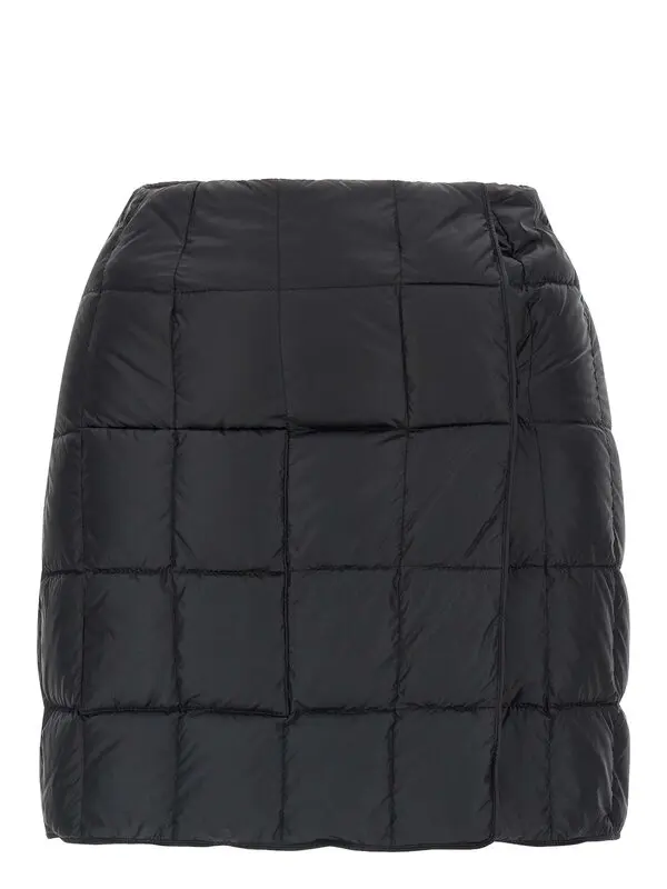 IENKI IENKI Quilted Mini Wrap Skirt - Black