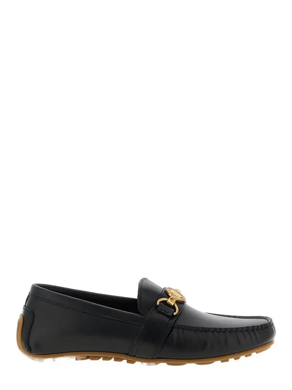 Moschino Penny Leather Loafers - Black