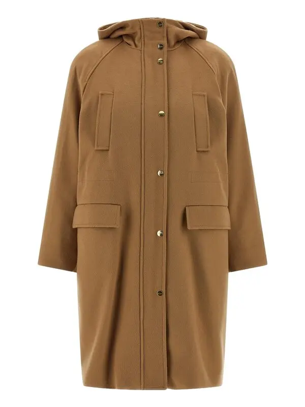 Max Mara Alcade Wool Parka - Beige