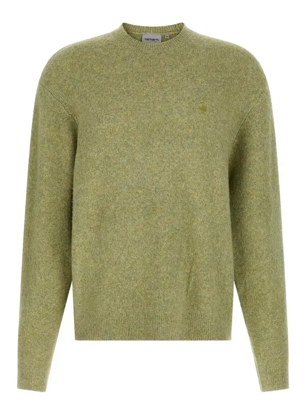 Carhartt Work In Progress Curtis Mélange Wool Blend Sweater - Green