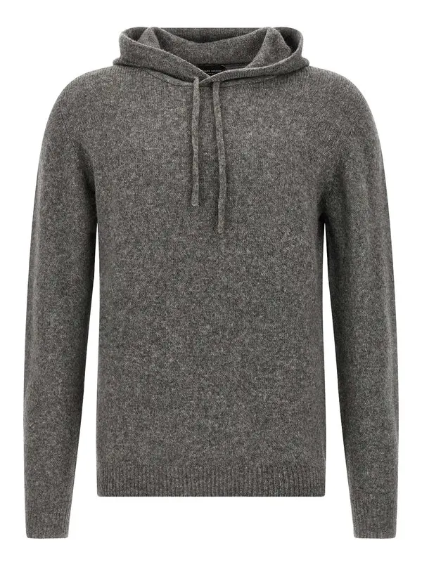 ROBERTO COLLINA Hooded Sweater - Gray