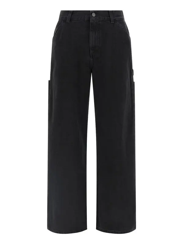 Carhartt Work In Progress Jens Pant Stonewashed Cotton Denim Jeans - Black