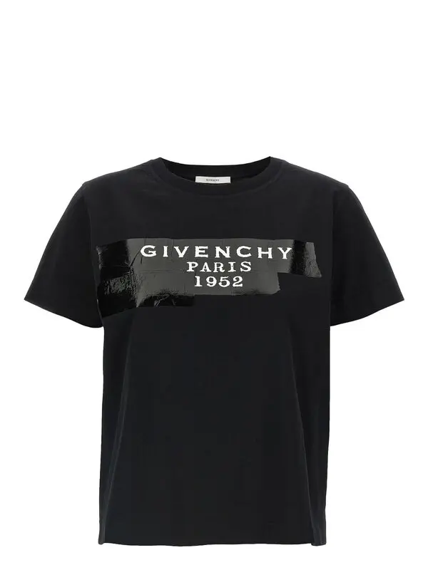 Givenchy Tape Cotton T-shirt - Black