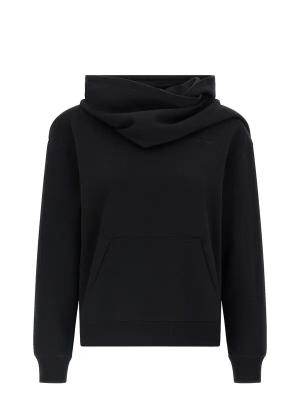 COURREGES Hoodie And Scarf - Black