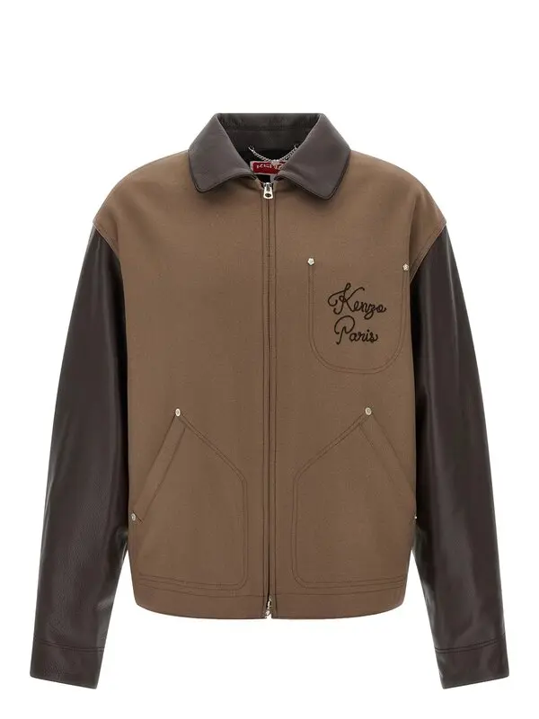 Kenzo Paris Chainstitch' Jacket - Brown