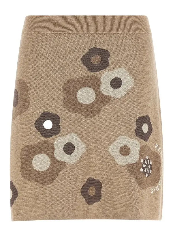 Kenzo Hana Dots' Skirt - Beige