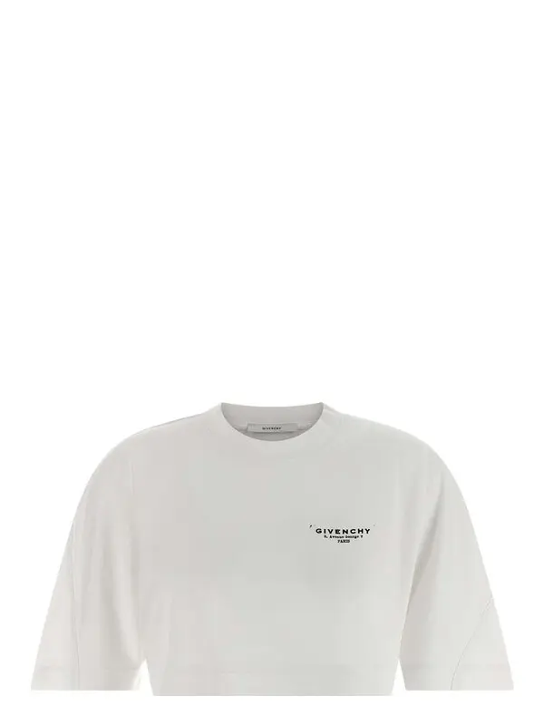 Givenchy Cropped Cotton T-shirt - White