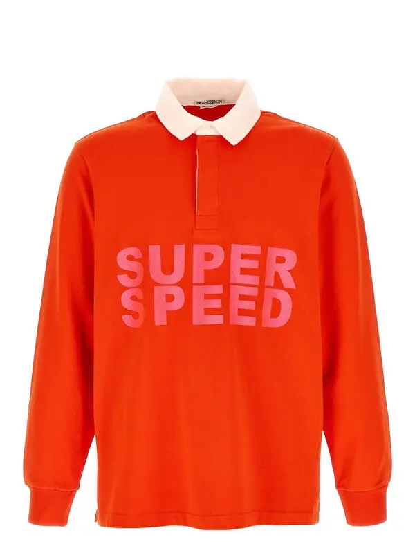 J.W.ANDERSON J. W.anderson 'super Speed' Polo Shirt - Red