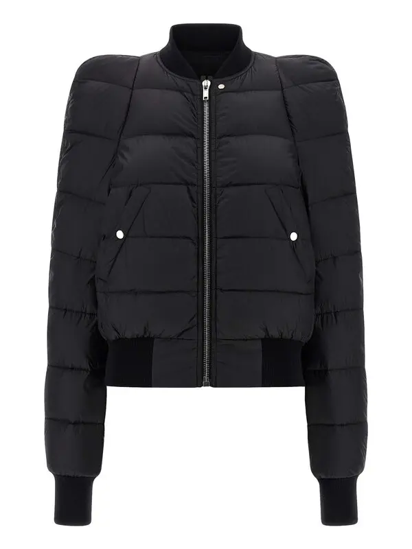 Rick Owens Duvet Flight Bomber Jacket - Black