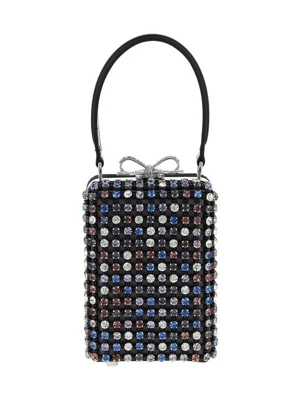 SELF-PORTRAIT Crystal Chainmail Handbag - Multi