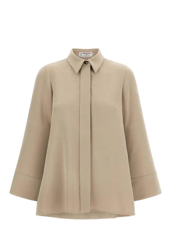 Alberto Biani Caby 3/4 Sleeve Shirt - Beige
