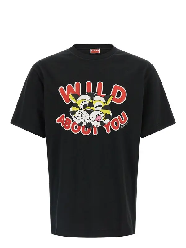 Kenzo Wild Tiger' T-shirt - Black