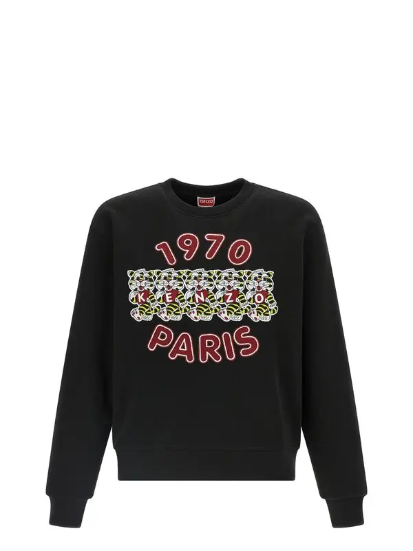 Kenzo Wild Tiger Embroidered Sweatshirt - Black