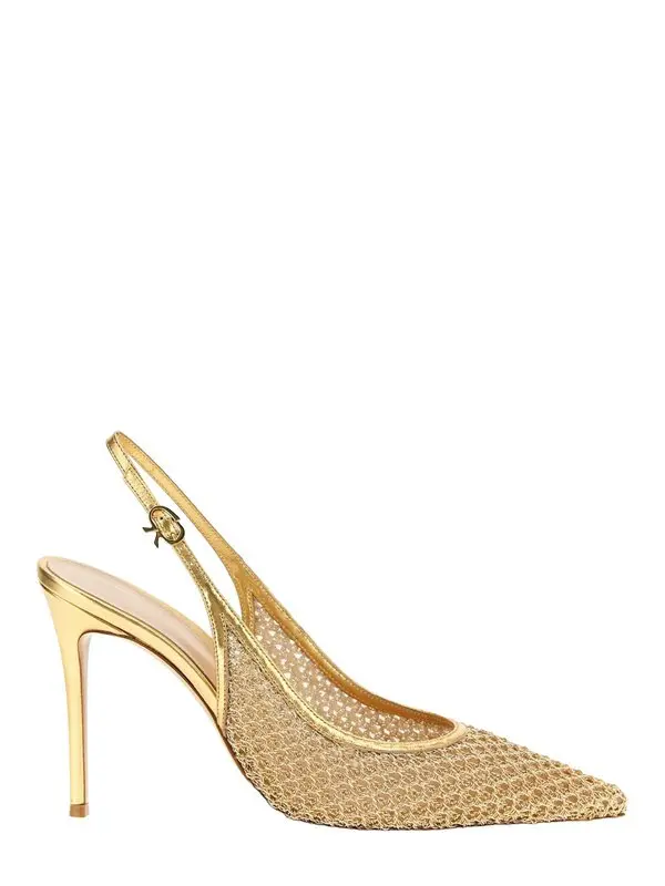 GIANVITO ROSSI Nikki Slingback Pumps - Gold