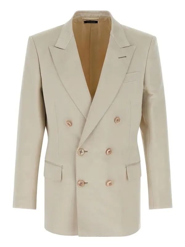 TOM FORD Double-breasted Blazer - Beige