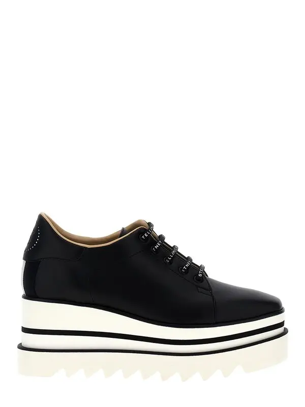 Stella McCartney Sneak-elyse Wedge - White/black