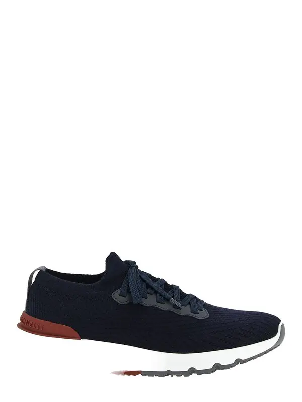 Brunello Cucinelli Cotton Knit Runners - Blue
